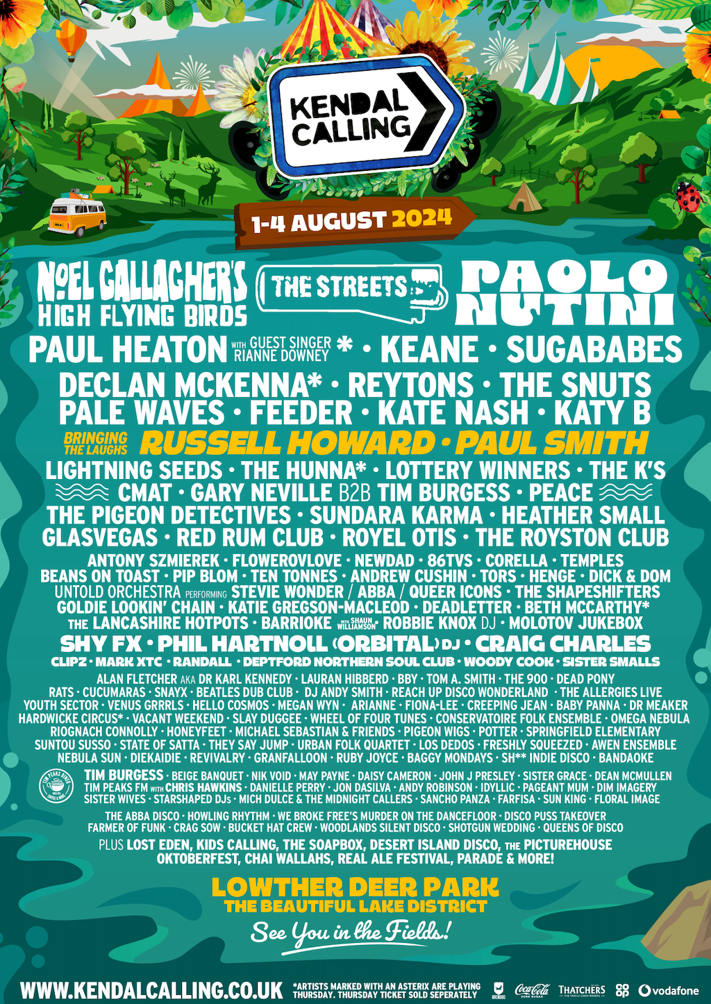 Kendal Calling has announced more than 120 names for 2024, including ...
